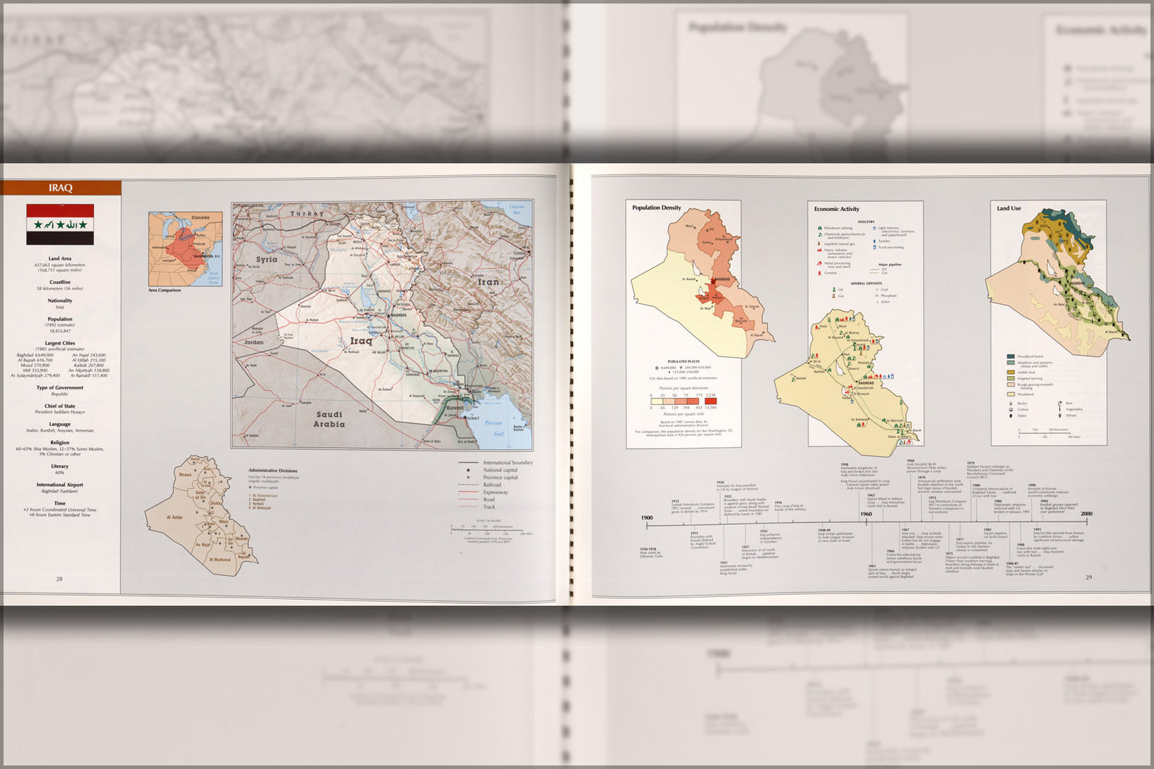 24"x36" Gallery Poster, cia map of iraq — HistoryGalorePosterStore.com