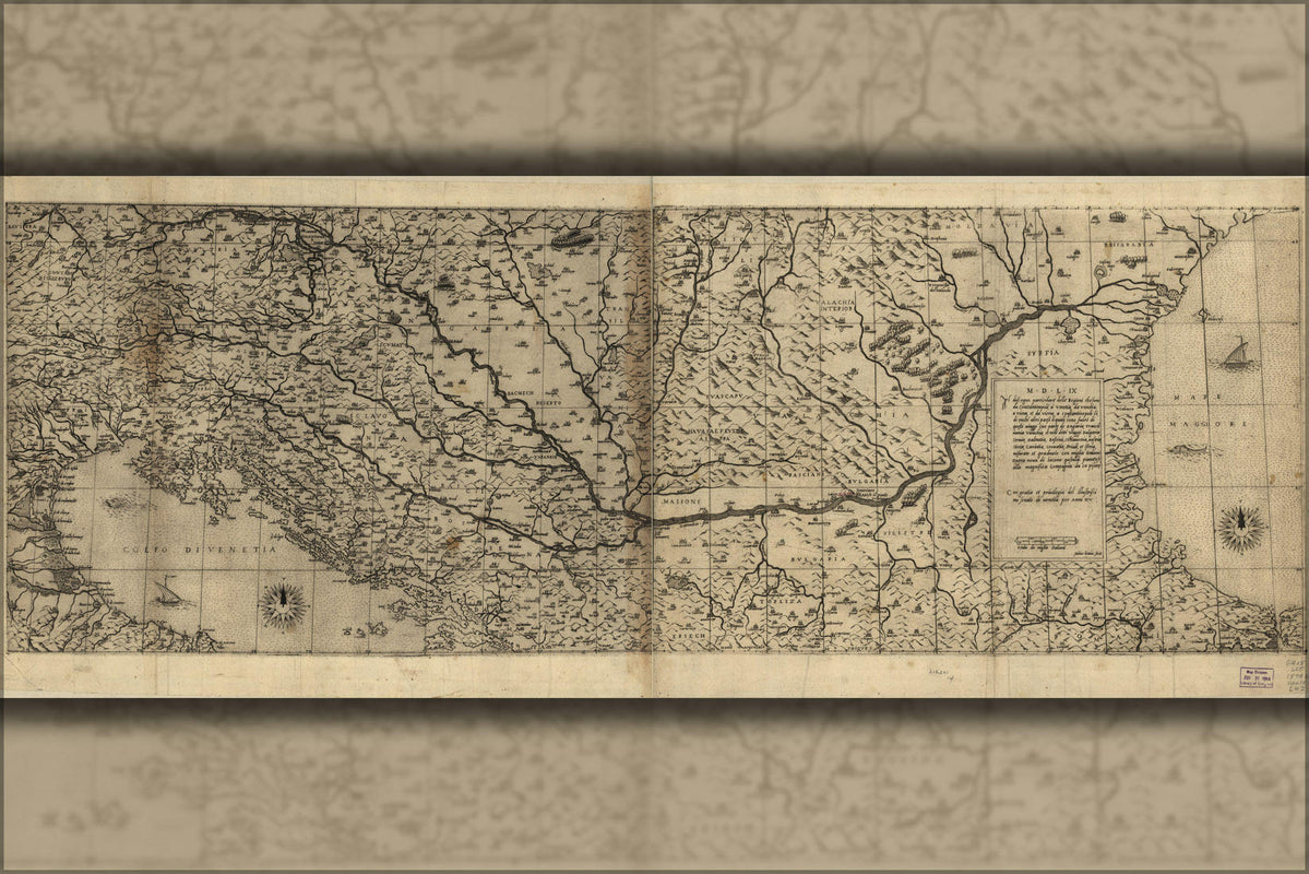 Poster, Many Sizes Available; Map Of Europe 1575 ...