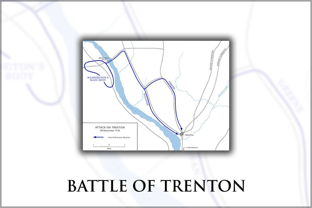 Poster, Many Sizes Available; Battle Of Trenton Map ...